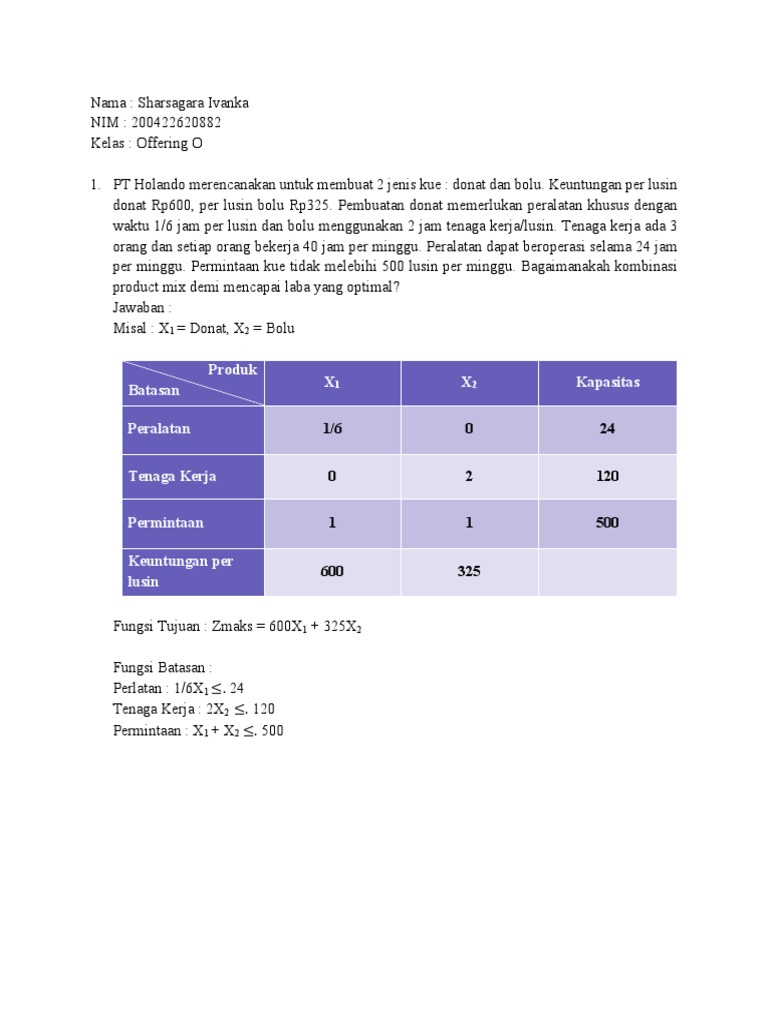 Riset Operasional | PDF