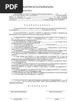 Tagalog Agreement Template | PDF