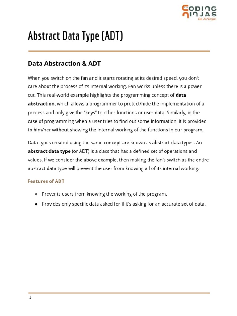 Abstract Data Type | PDF | Subroutine | Abstraction (Computer Science)