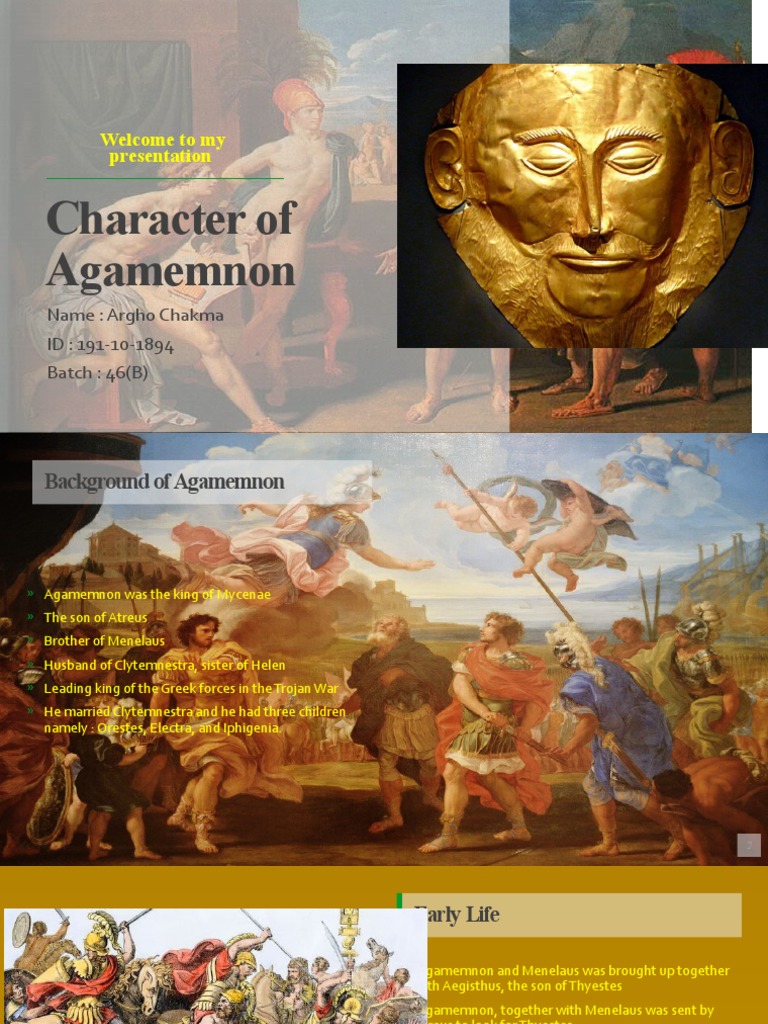 Character of Agamemnon | PDF | Agamemnon | Clytemnestra