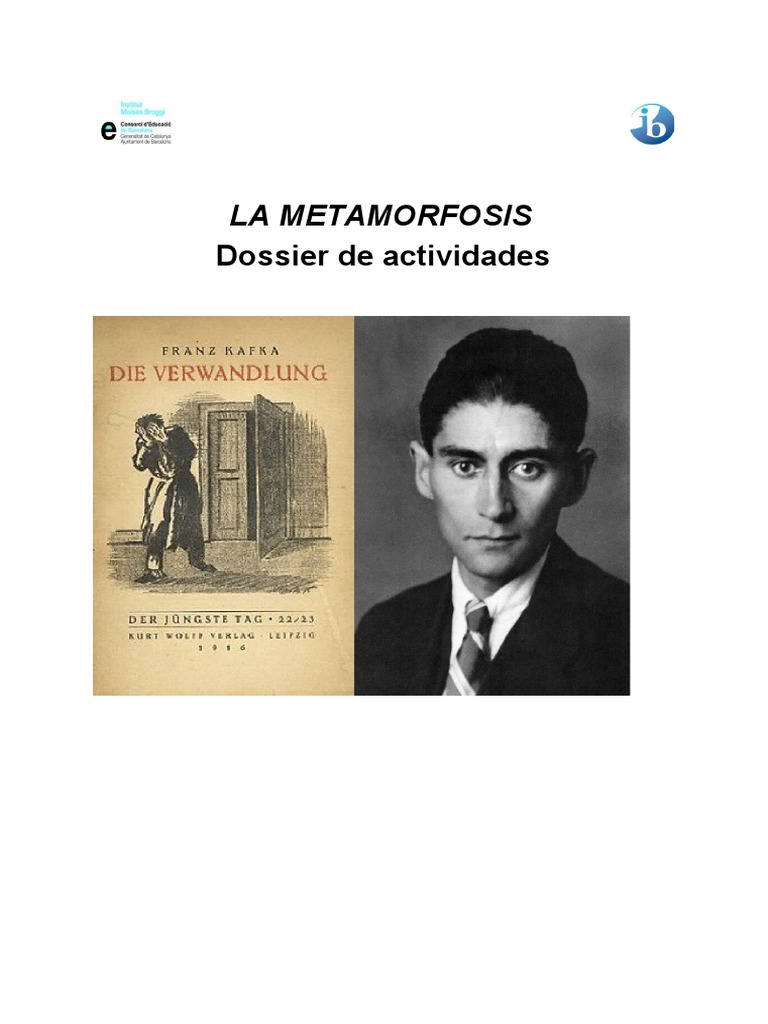 Cuaderno de Trabajo. La Metamorfosis | PDF | La metamorfosis | Franz Kafka