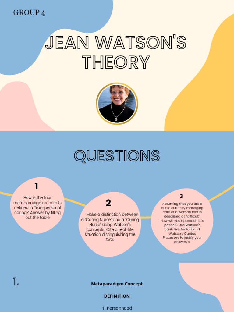 Jean Watson's Theory of Transpersonal Caring: A Guide | PDF | Mind ...