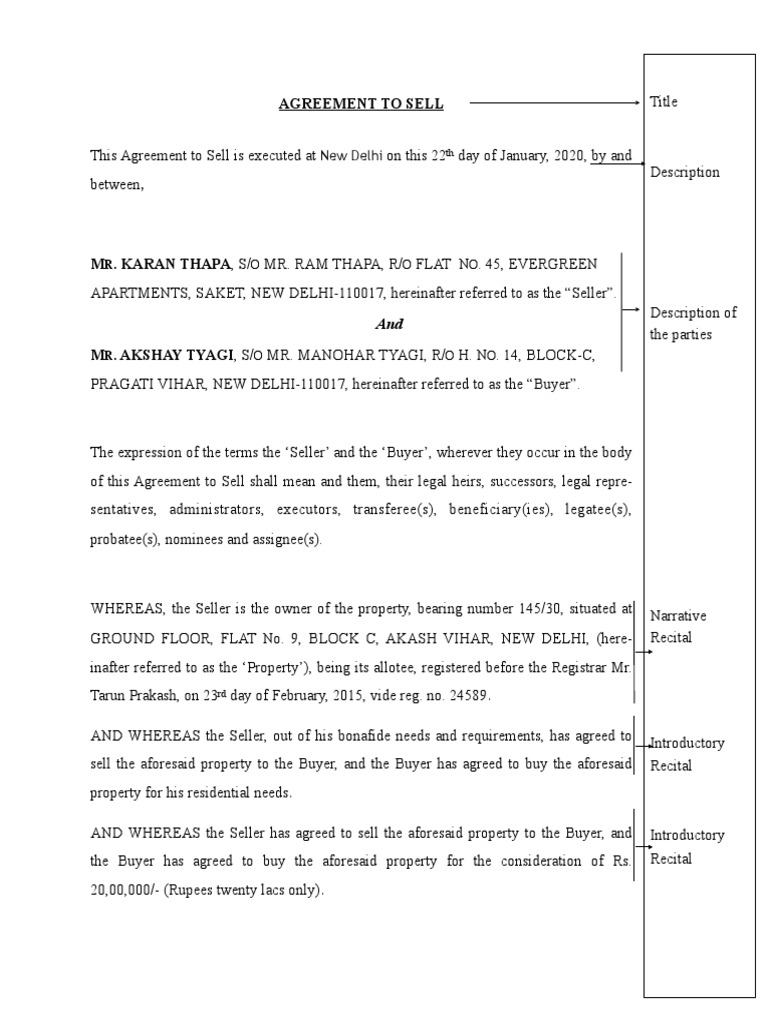 Labelling of Agreement:deed-1 | Download Free PDF | Conveyancing | Deed
