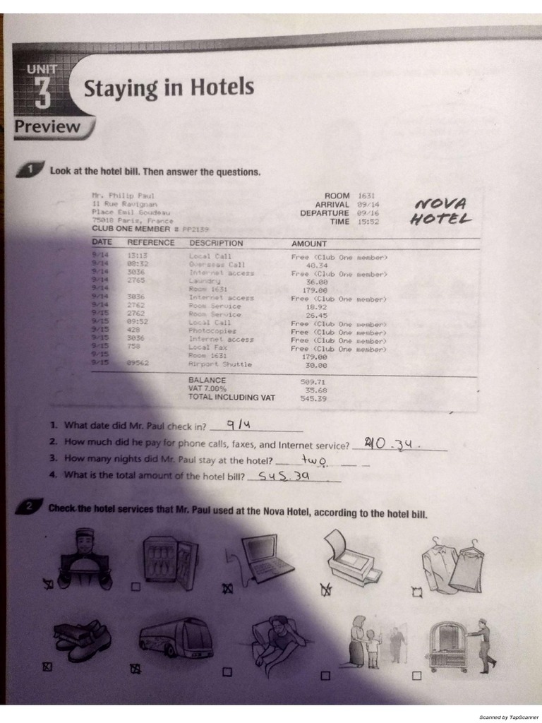 Workbook Unit 3 | PDF