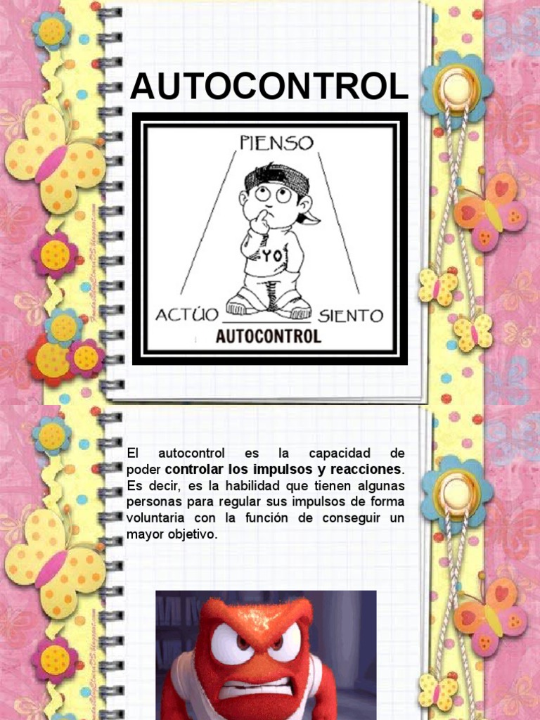 Autocontrol: Estrategias y Modelos | PDF | Sicología | Conceptos ...