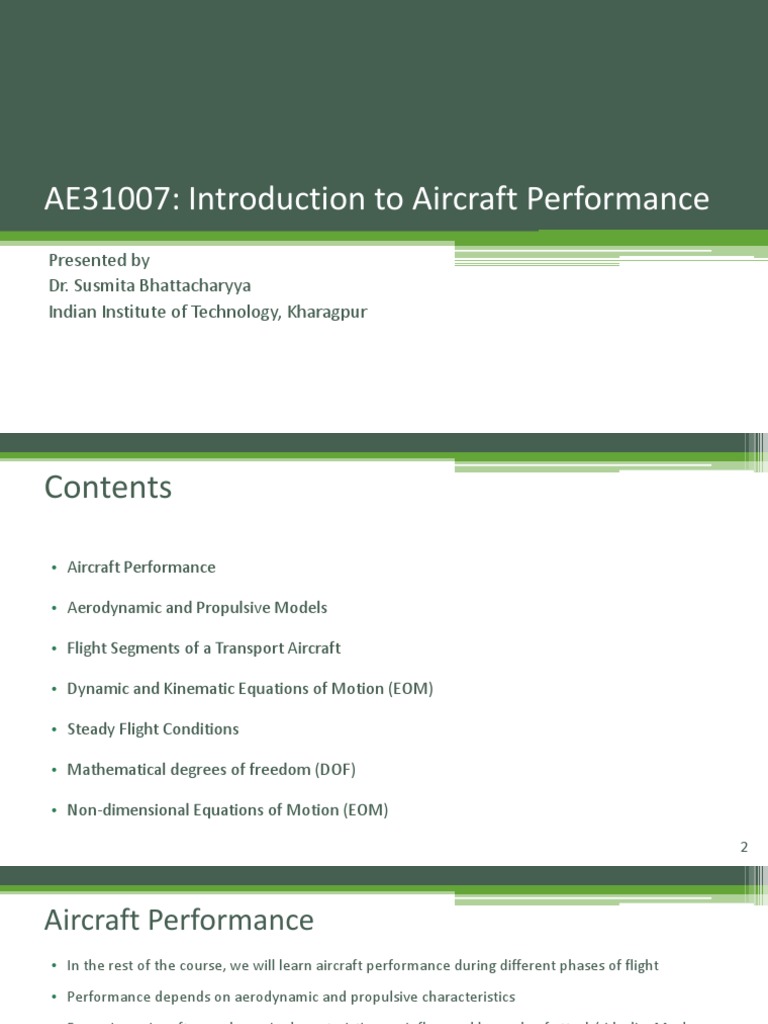 AE31007: Introduction To Aircraft Performance | PDF | Drag (Physics ...
