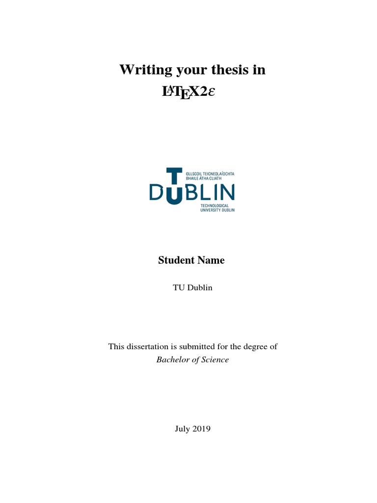 Tu Dublin Thesis Template | PDF | Thesis | Operating System