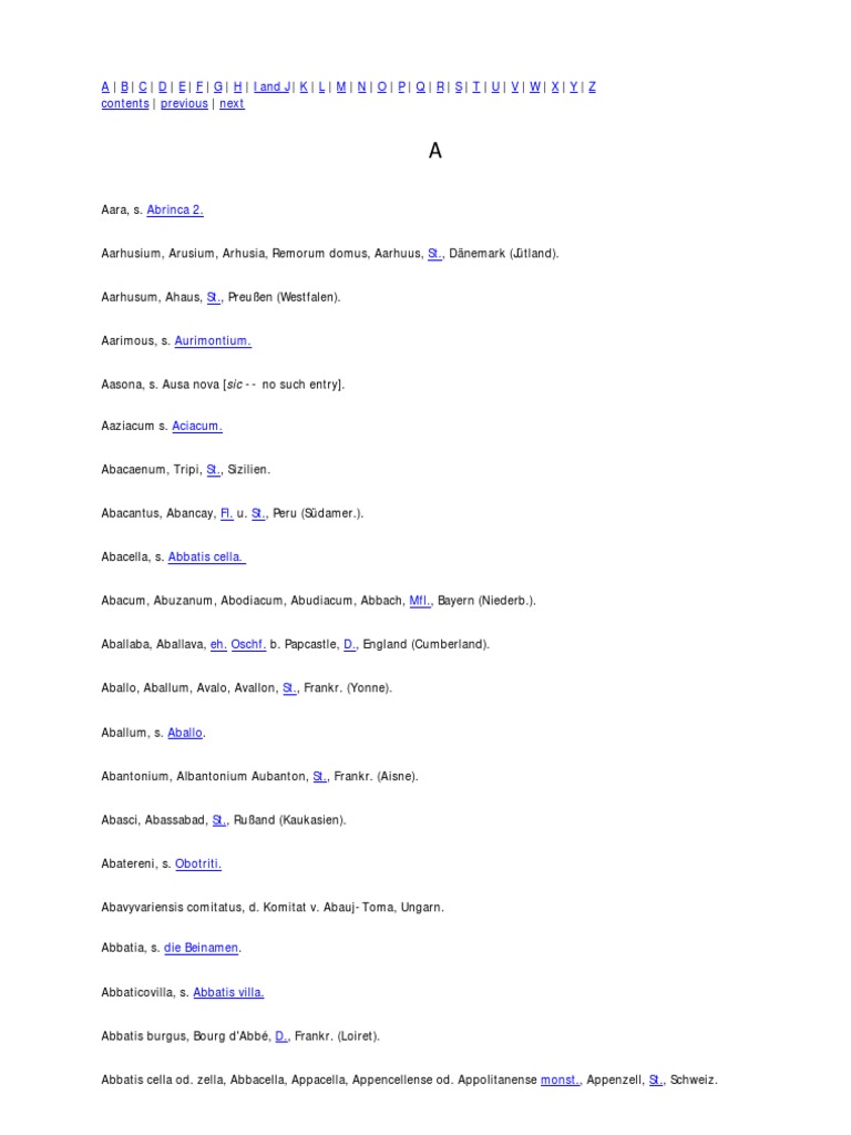 Graesse - J.G.T - Orbis - Latinus (1909) | PDF