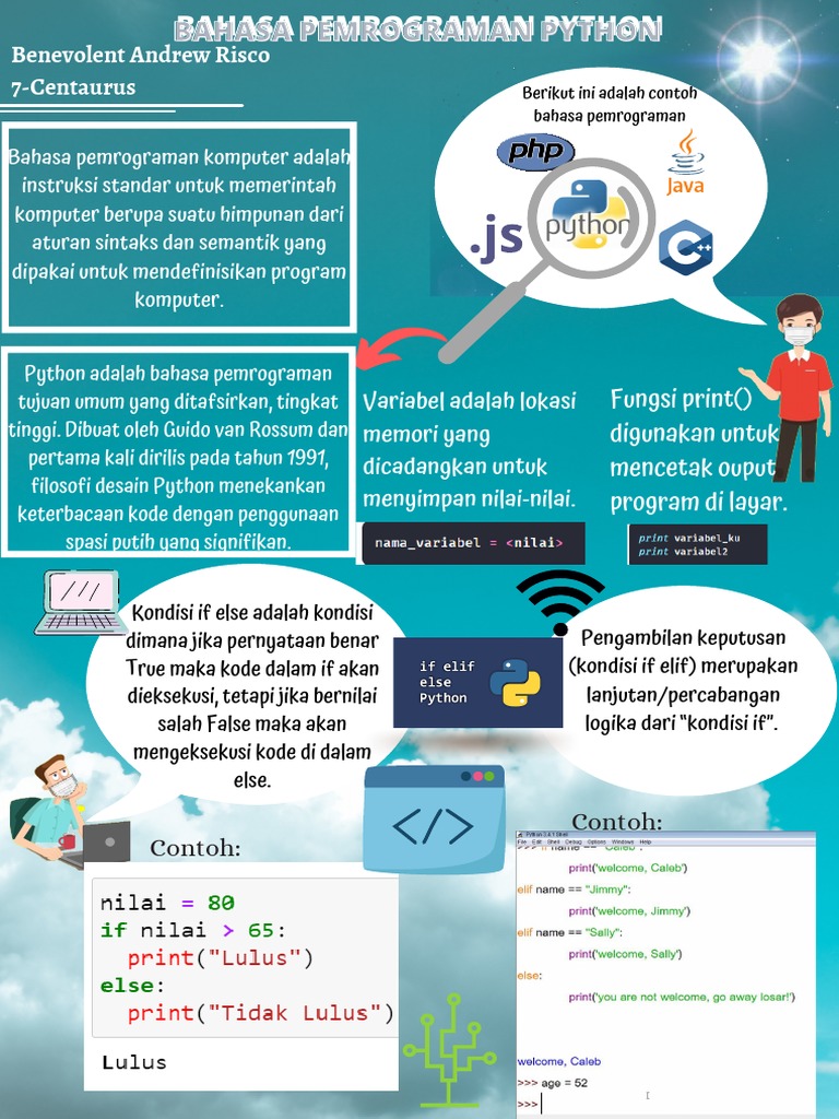 Benevolent - Bahasa Pemrograman Python | PDF | Komputer