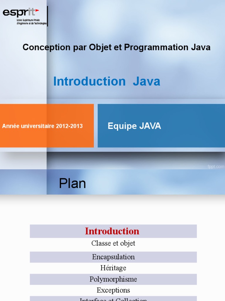 Cours Introduction Java | PDF | Java (Langage de programmation ...