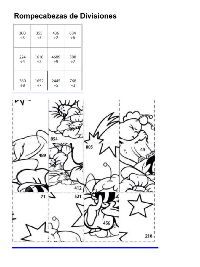 Rompecabezas Con Divisiones | PDF