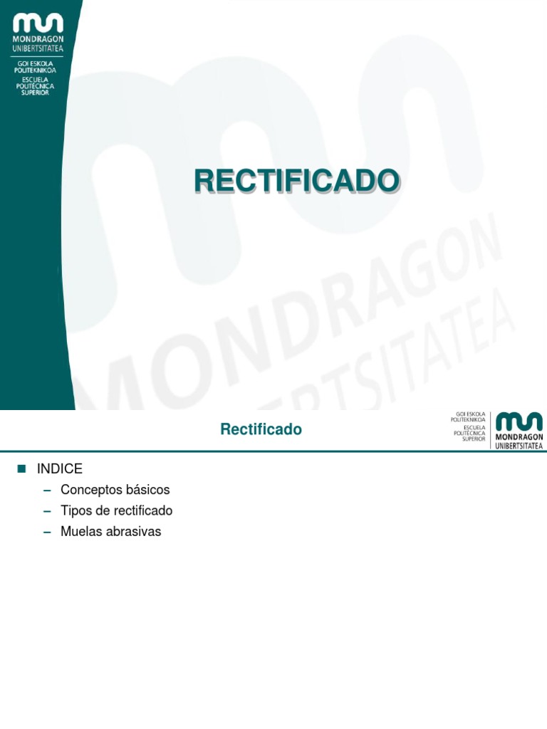 Rectificado | PDF | Mecanizado | Abrasivo