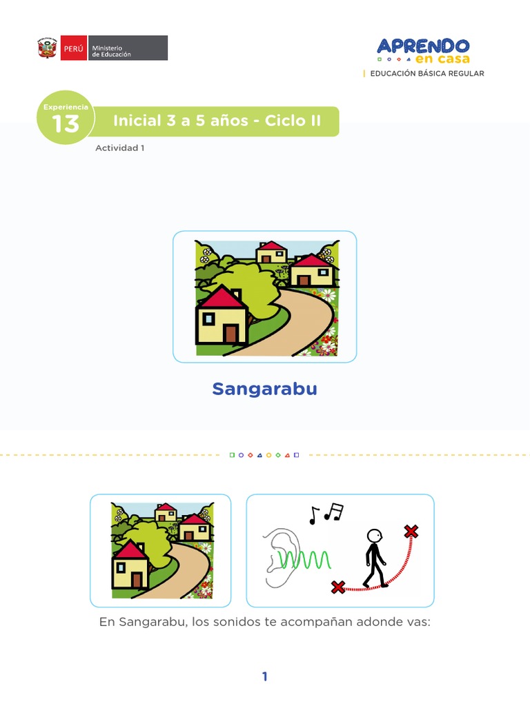 Exp13 Inicial 3y5 Pictograma Sangarabu | PDF
