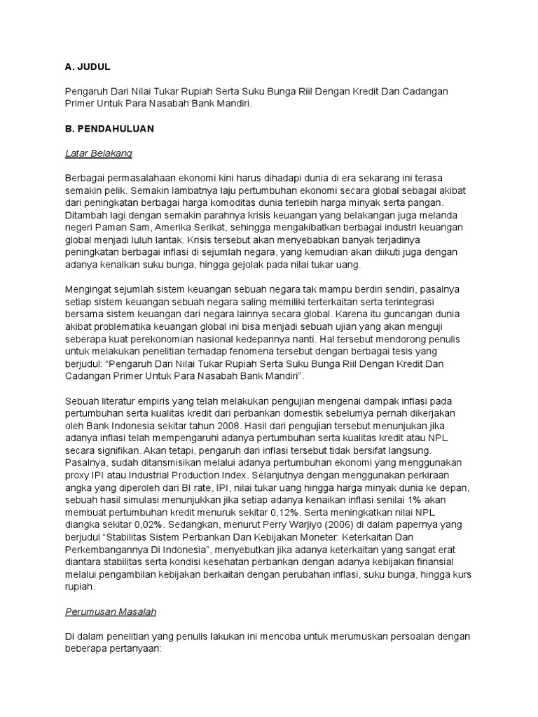 Tugas-Proposal Penelitian Metode Ilmiah | PDF