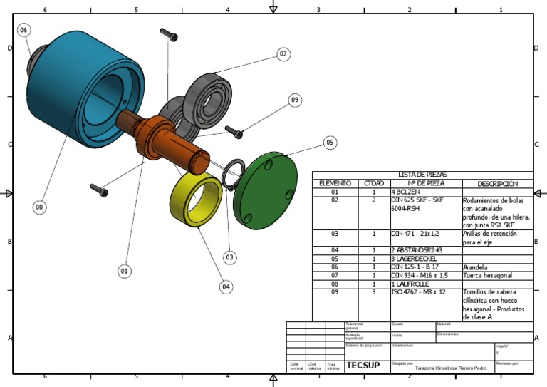 Ensamblaje Plano Explosivo | PDF | Bienes manufacturados | Ingeniería ...