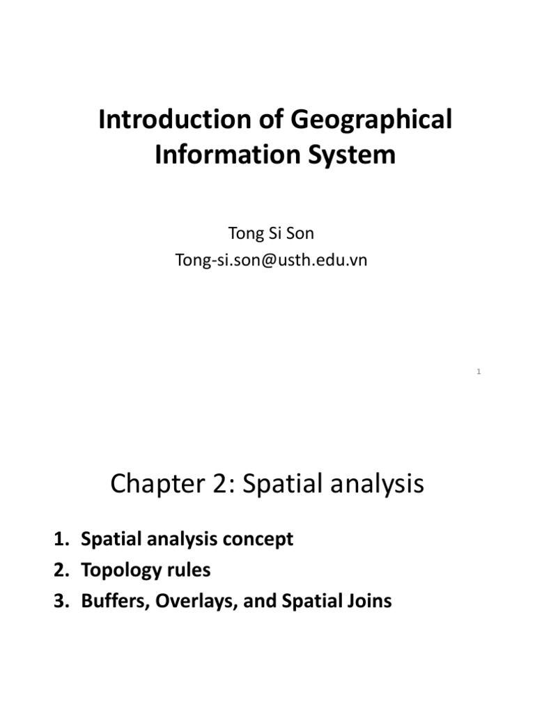 02 Spatial Analysis | PDF | Spatial Analysis | Geographic Information System