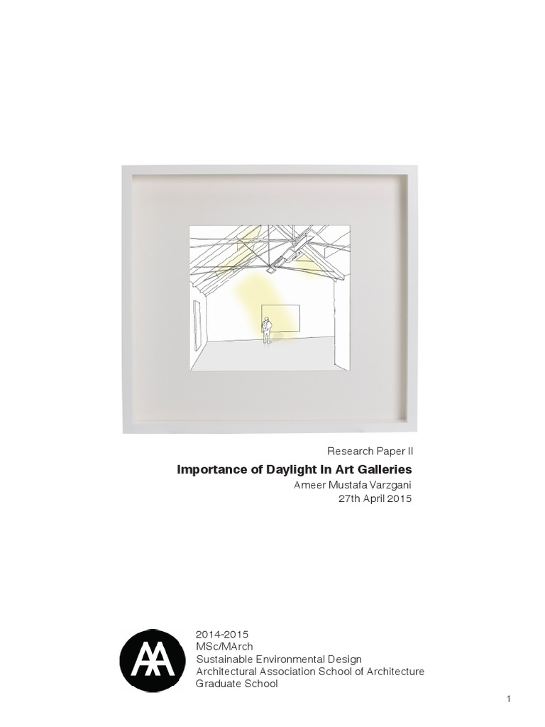 Daylight's Role in Art Galleries | PDF | Optics | Light