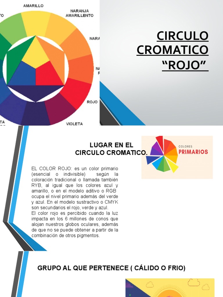 CIRCULO CROMATICO (Rojo) | PDF | Color | Azul