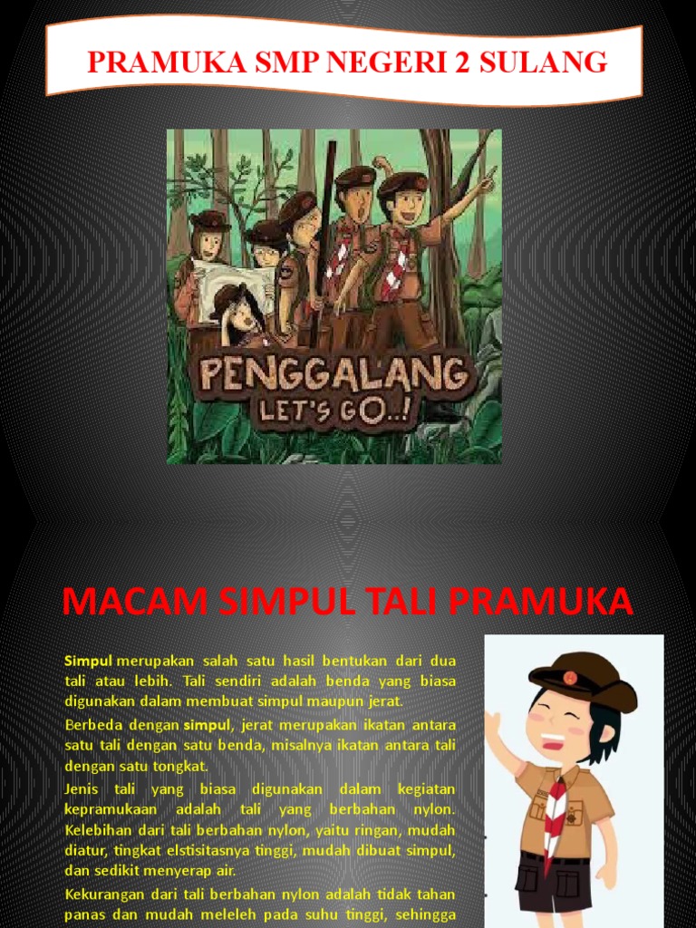 Macam Simpul Tali Pramuka | PDF | Griya & Taman