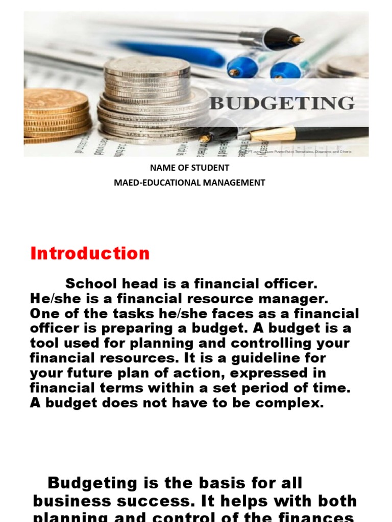 Budgeting Presentation | PDF