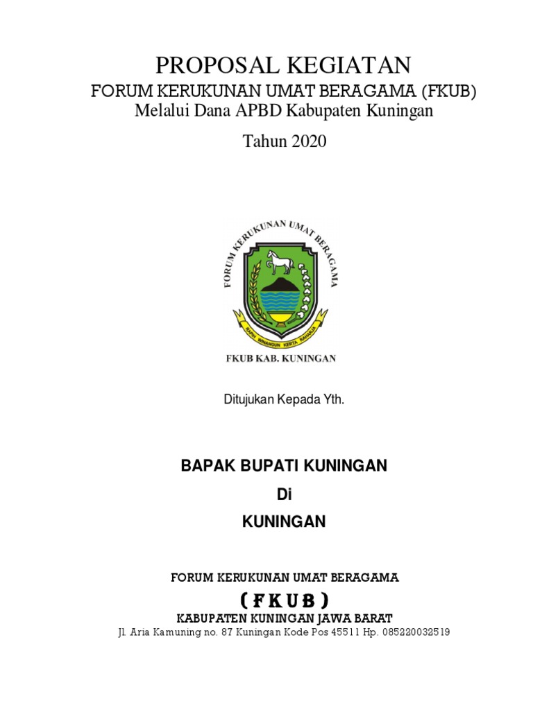 Contoh Proposal Fkub 03 Ok | PDF