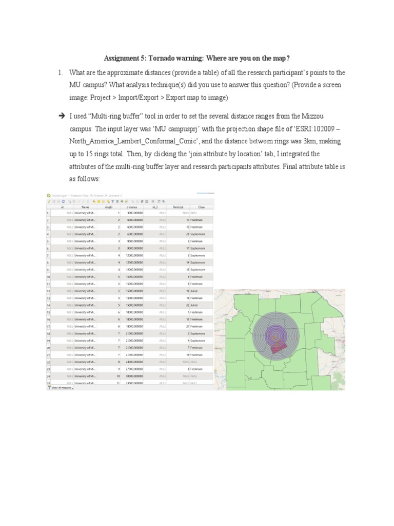 Assignment 5 - GIS Analysis For Campus | PDF | Geographic Information ...