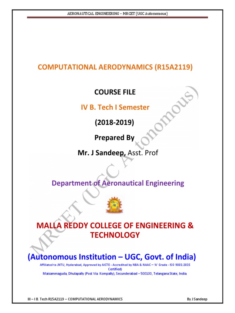 CFD Notes | PDF | Computational Fluid Dynamics | Partial Differential ...