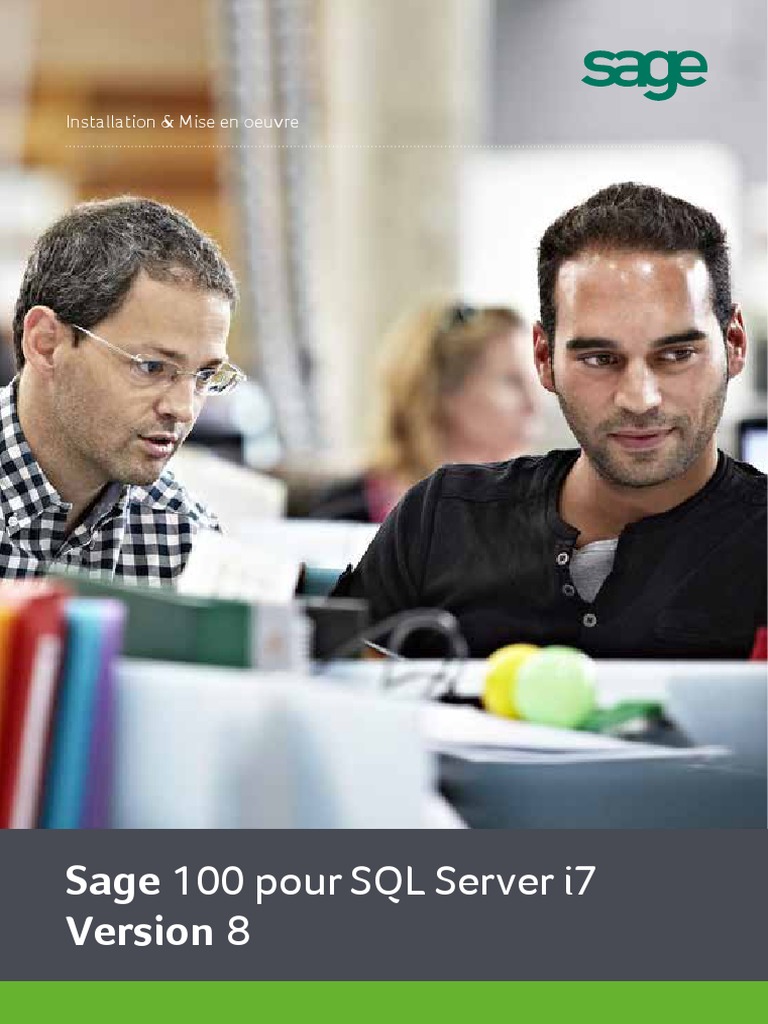 Installation & Mise en Oeuvre. Sage 100 Pour SQL Server I7 Version 8 | PDF | Microsoft SQL ...