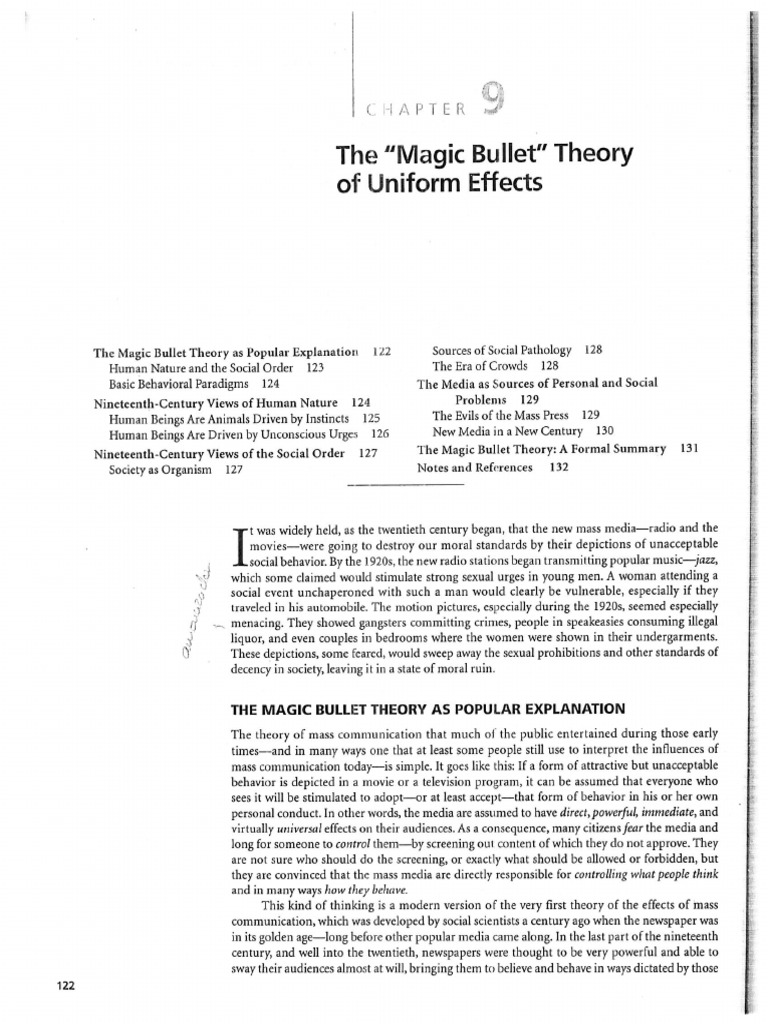 The Magic Bullet Theory of Uniform Effects | PDF