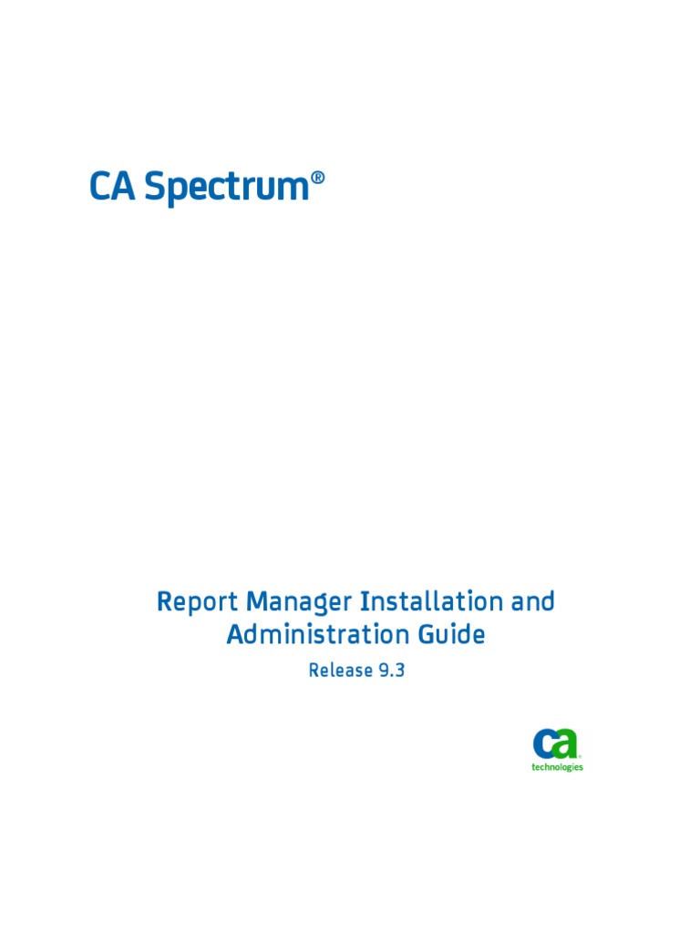 Spectrum Report Manager | PDF | Installation (Computer Programs ...