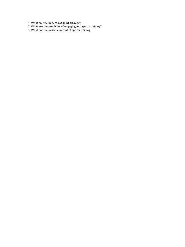 Sports | PDF | Career & Growth