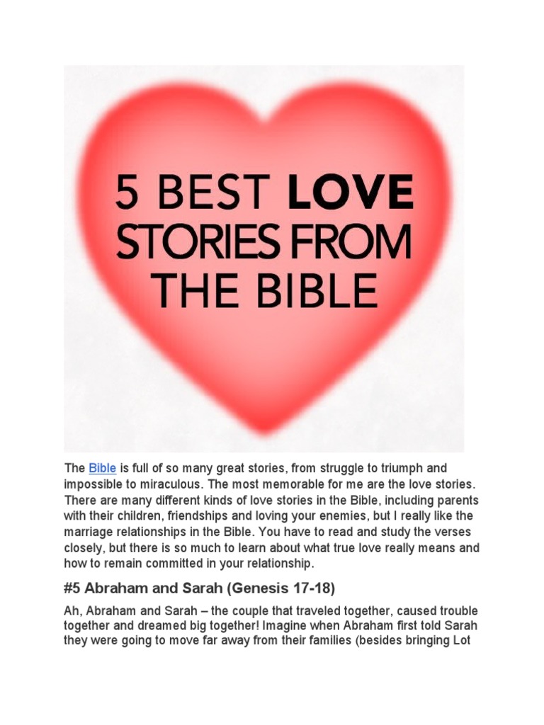 Love Stories in the Bible: Key Lessons | PDF | Ruth (Biblical Figure ...