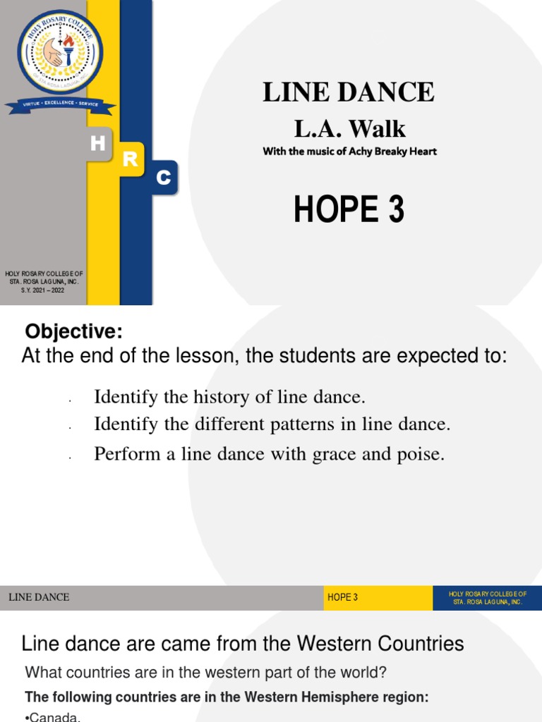 Lesson 4 Line Dance | PDF | Dances | Performing Arts