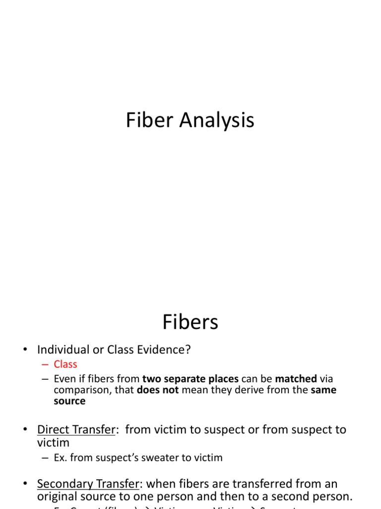 Forensics Fiber Analysis | PDF | Yarn | Textiles