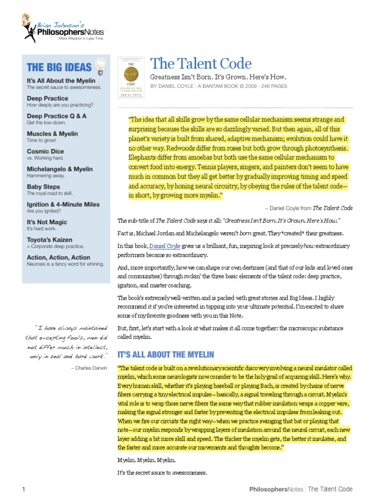 The Talent Code | PDF