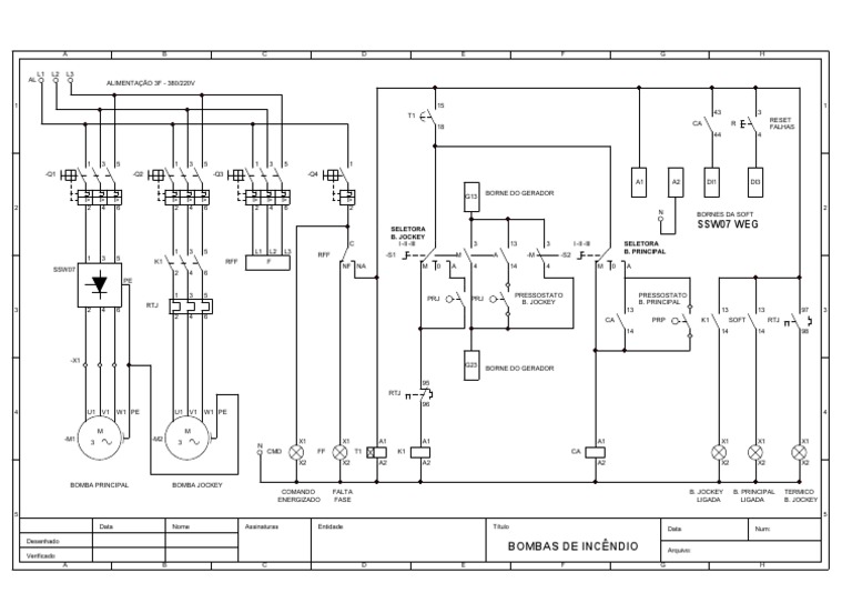 Diagrama Bombas De Incêndio Gerador Pdf