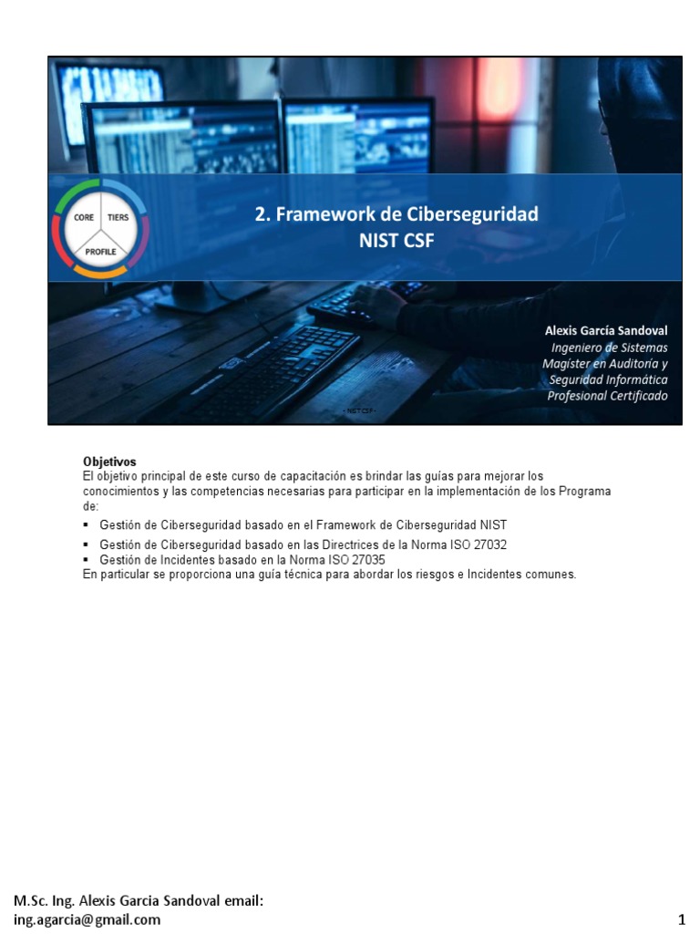02 Framework de Ciberseguridad NIST CSF v1 | PDF | Seguridad | La ...