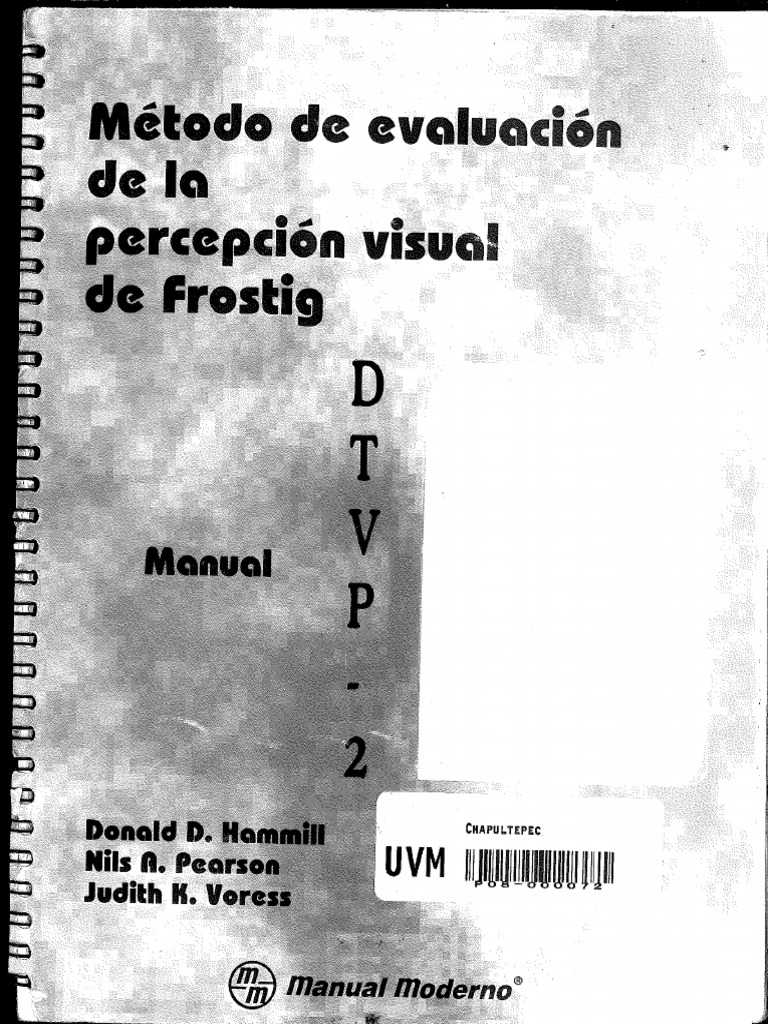 010 Metodo de La Evaluacion de La Persepcion Visual de Frostig | PDF
