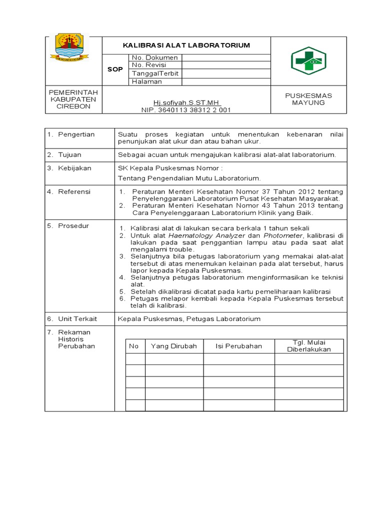 Kalibrasi Alat Laboratorium | PDF | Teknologi & Rekayasa