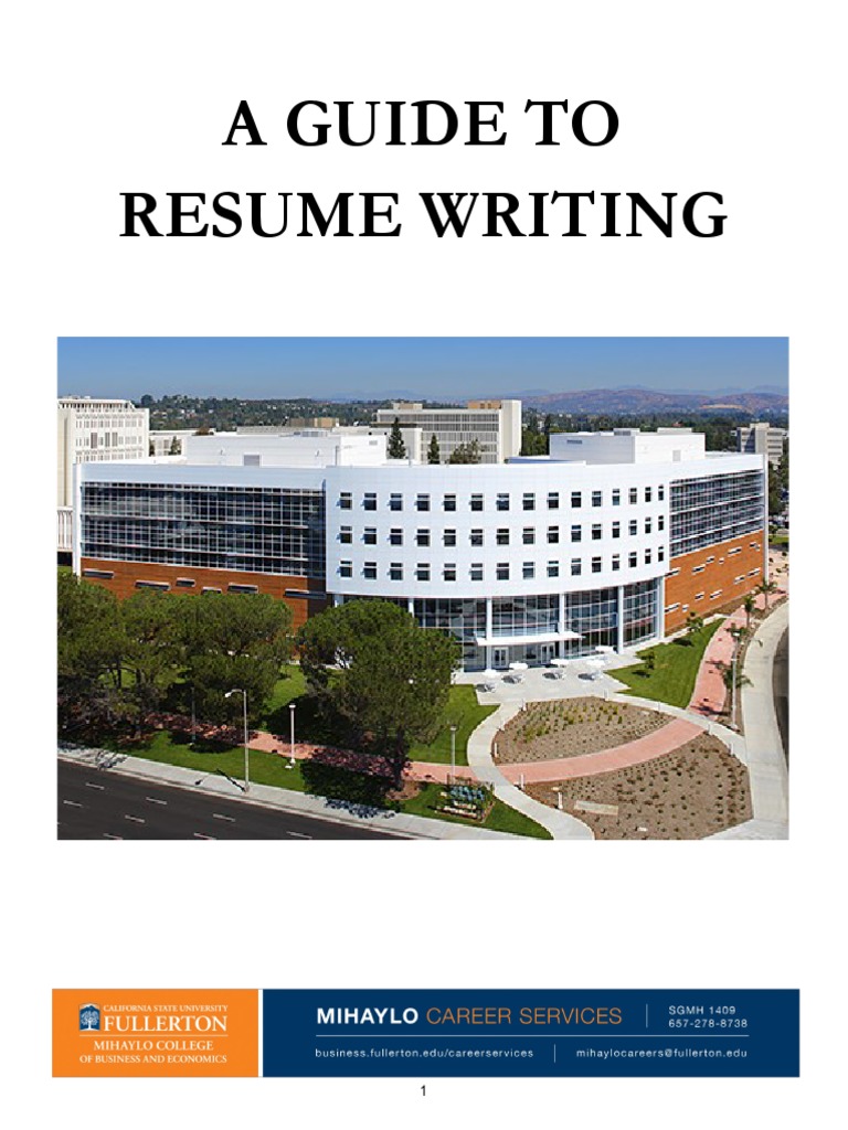 Guide To Resume Writing | PDF | Résumé | Creativity