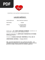 Laudo Médico Modelo | PDF | Remédio | Especialidades médicas