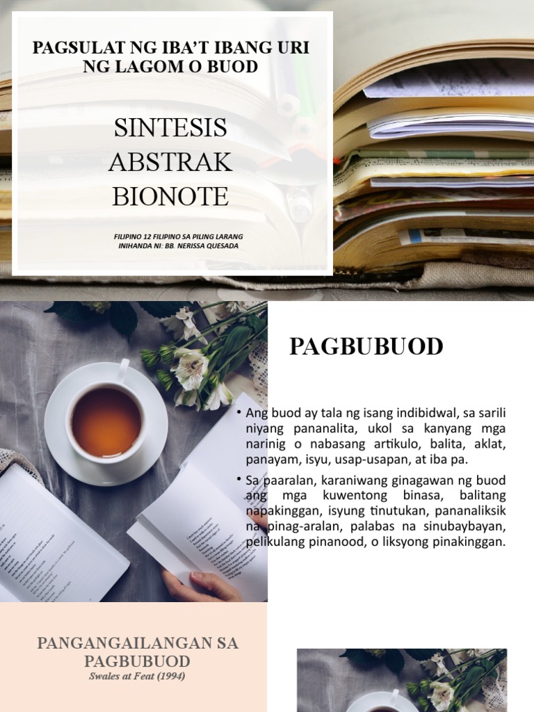 Pagsulat NG Lagom | PDF