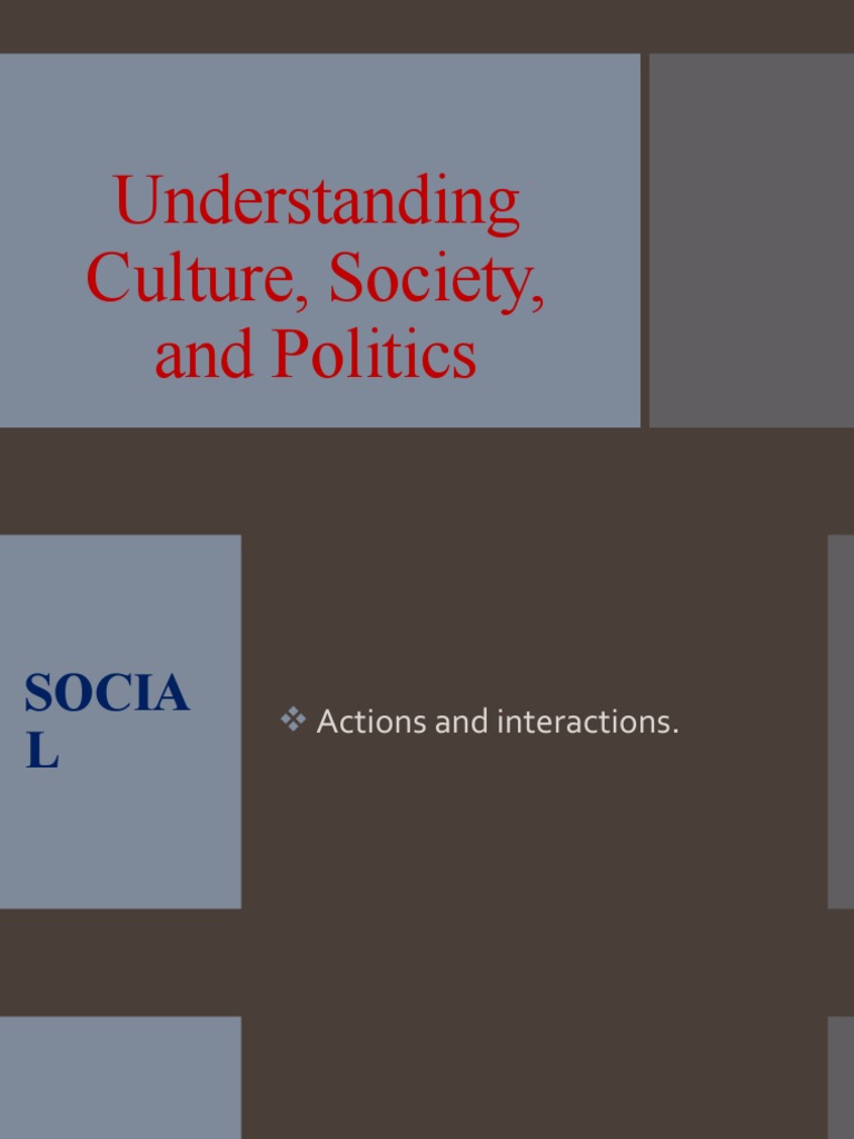 Understanding Culture, Society, and Politics | PDF | Concept | Science