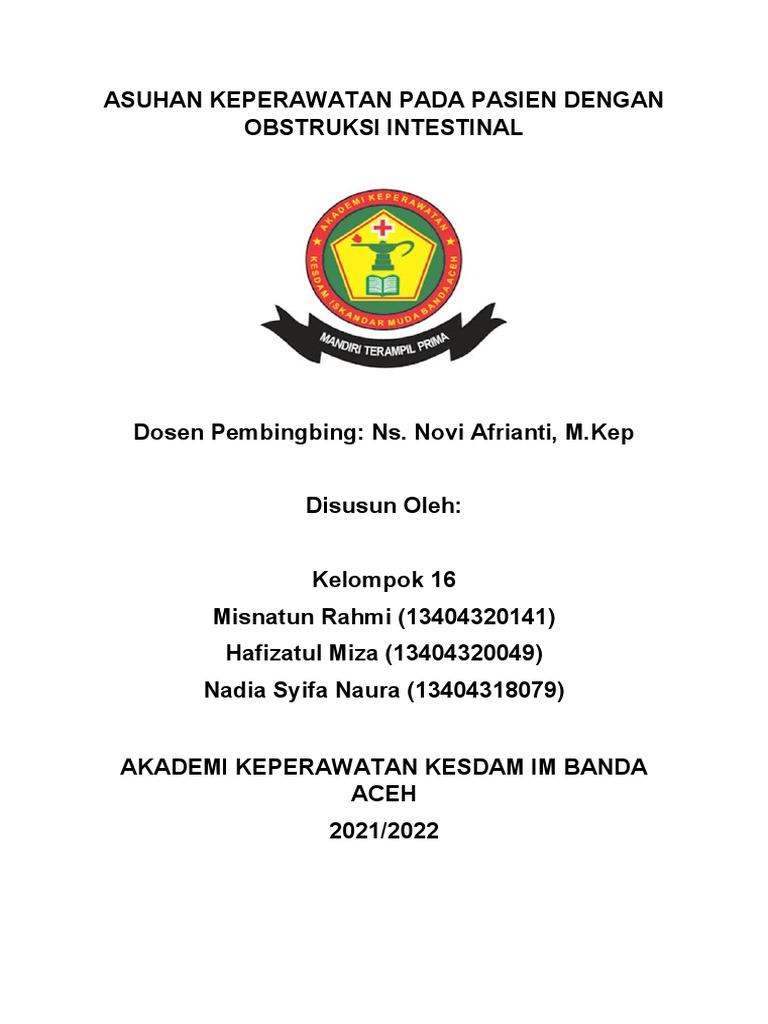 Asuhan Keperawatan Pada Pasien Dengan Obstruksi Intestinal | PDF