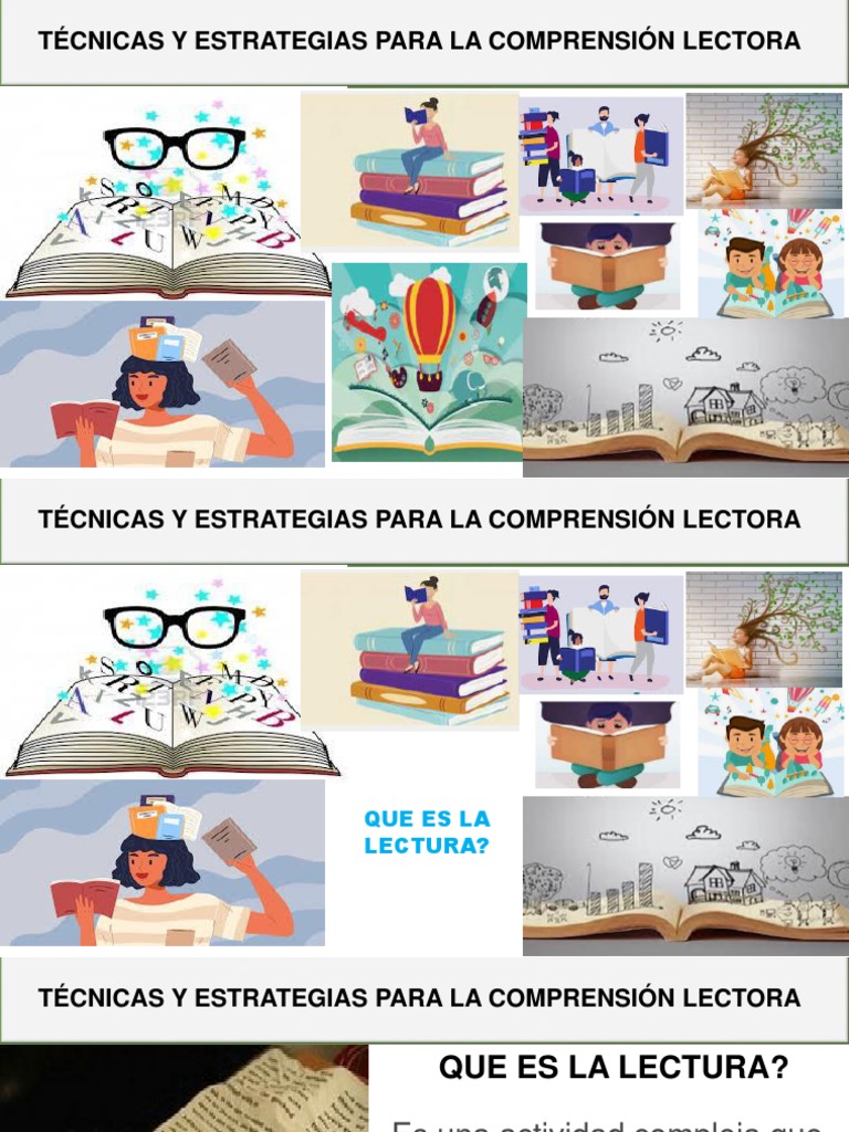 Tecnicas y Estrategias para La Comprension de Lectura | PDF ...