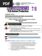 DLL Animal Production (ID) | PDF | Educational Assessment | Livestock