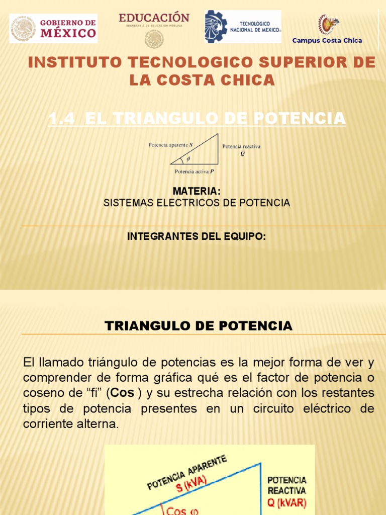 El Triangulo de Potencia | PDF | Energia electrica | Electricidad