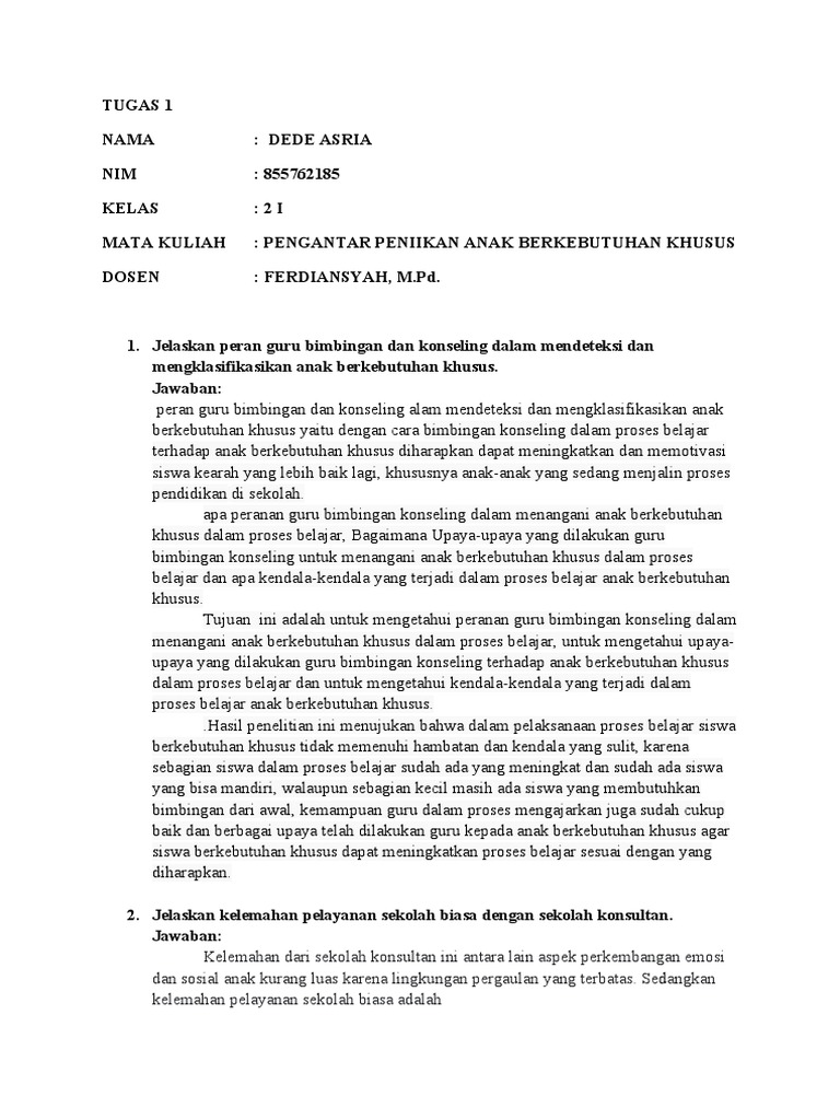 Tugas 1 Dede Asria Ppabk | PDF