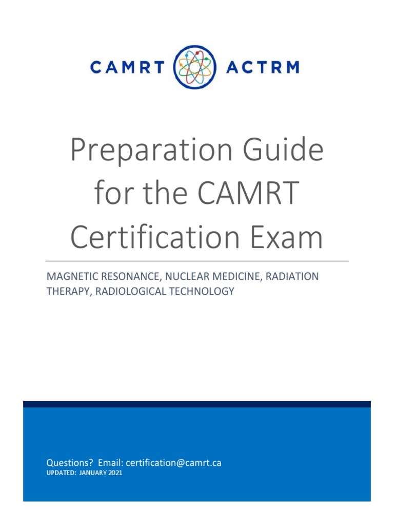 Preparation Guide For The CAMRT Certification Exam | Download Free PDF ...