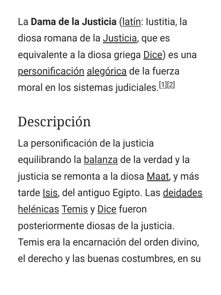 La Dama de la Justicia: Historia y Simbolismo | PDF | Espiritualidad ...